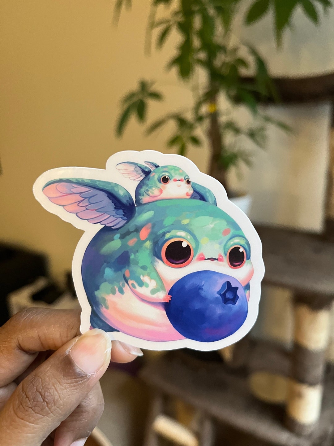 Fairy Delivery Frog Sticker | Vinyl Waterproof Sticker | Cute Sticker ...