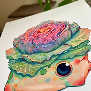 Ornamental Cabbage Frog | Art Print | Original Wall Hanging ...