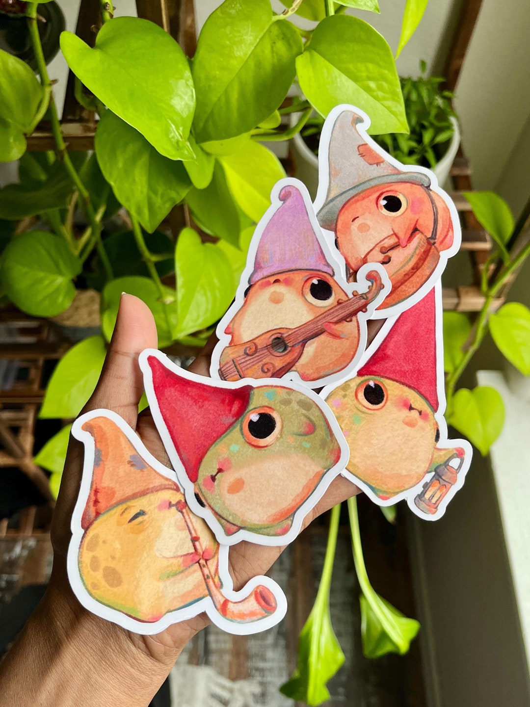 Frog Band Sticker Set | Vinyl Water Resistant Sticker | Cute Frog ...