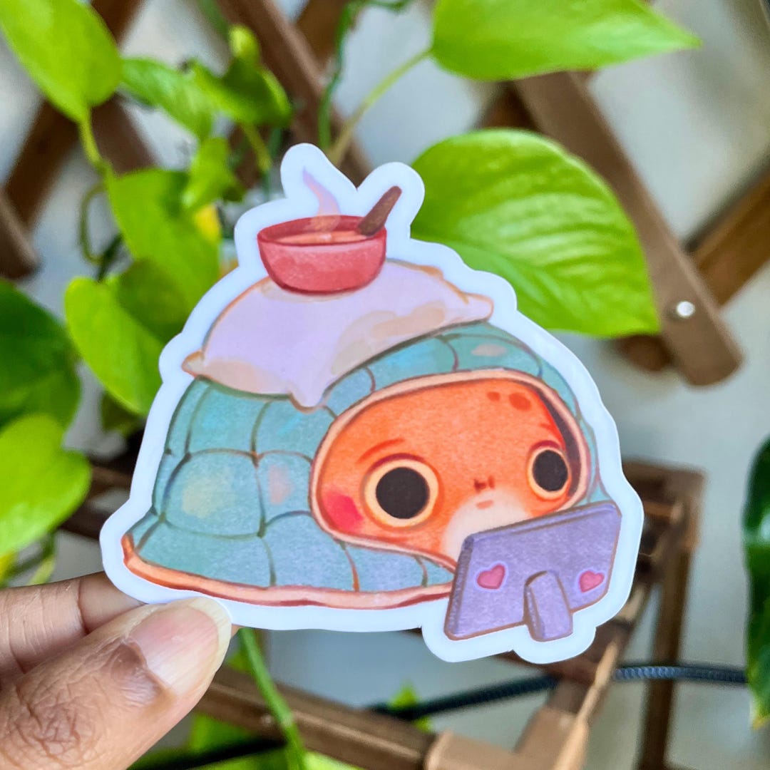 Introvert Frog Sticker | Vinyl Water Resistant Sticker | Cute Sticker ...