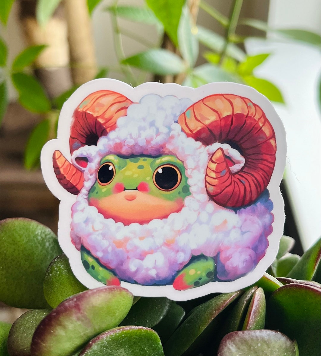 Frog in Sheep's Clothing Sticker | Vinyl Water Resistant Sticker | Cute ...