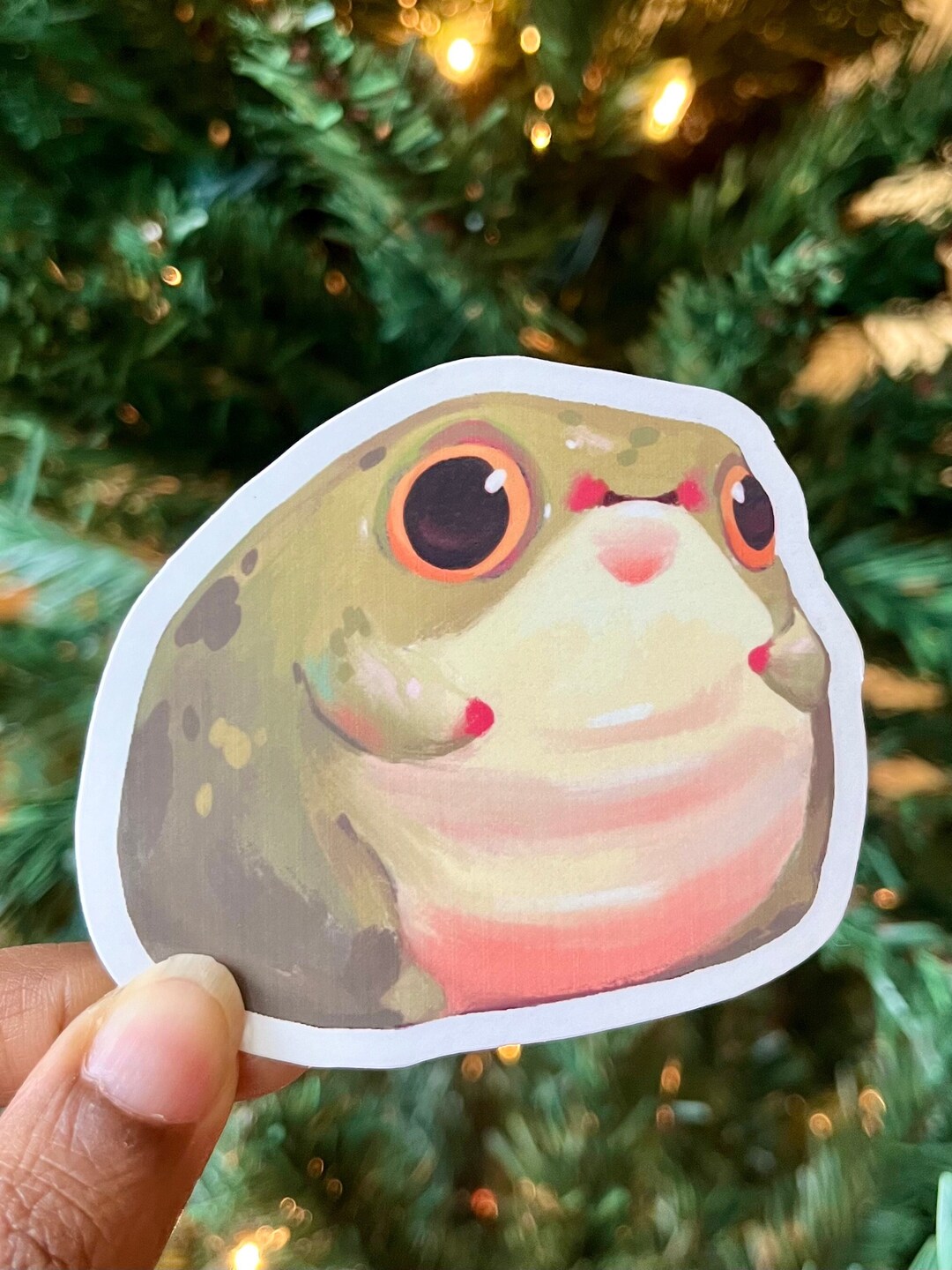 Hamish Frog Sticker | Vinyl Water Resistant Sticker | Cute Sticker ...