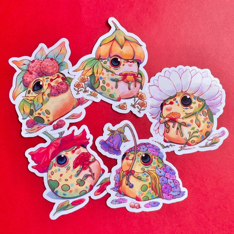 Cute Frog Stickers - Etsy