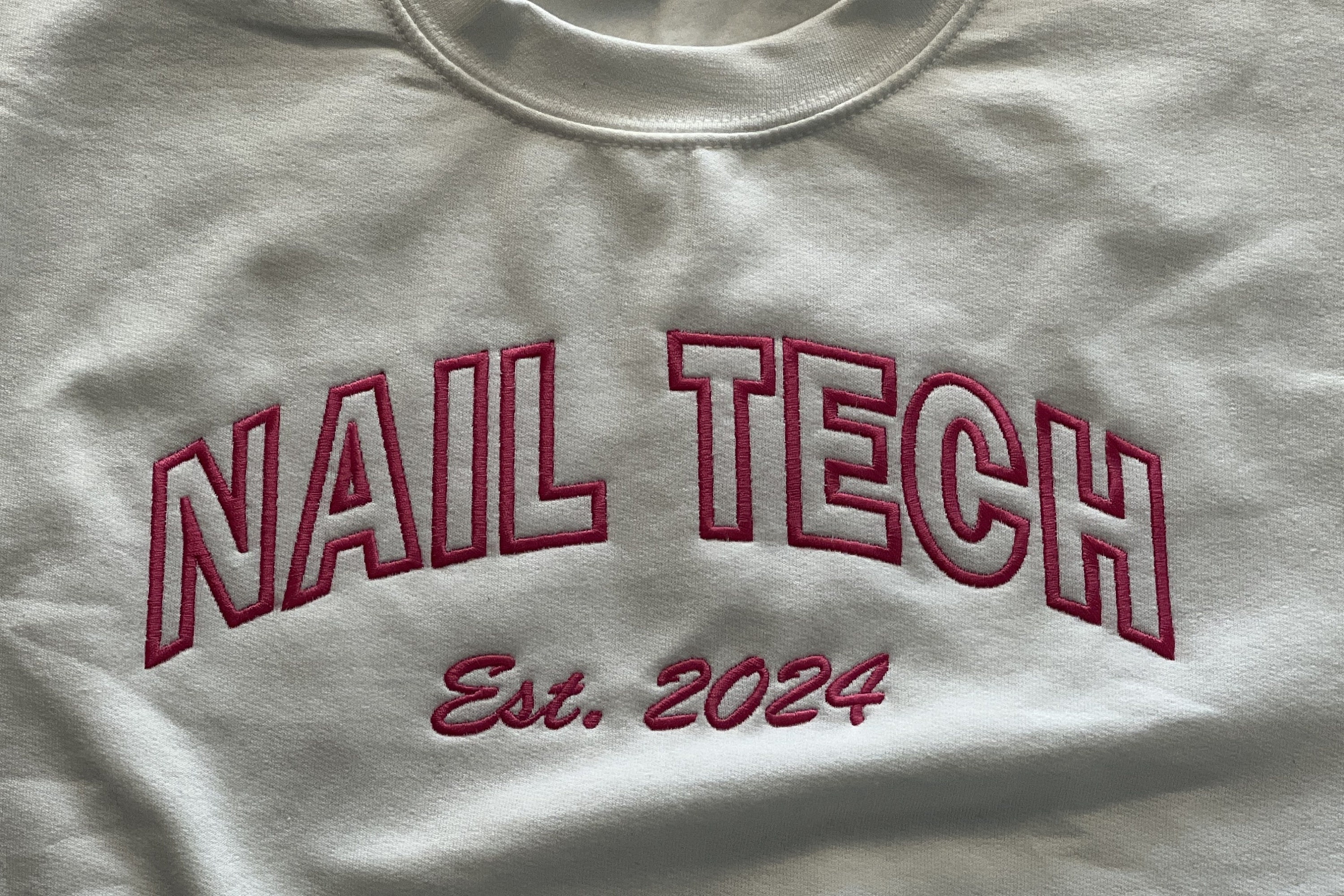 Nail Tech Applique, Machine Embroidery File - Etsy