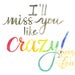 Crazy Straw Printable, "i'll Miss You Like Crazy!" - Etsy