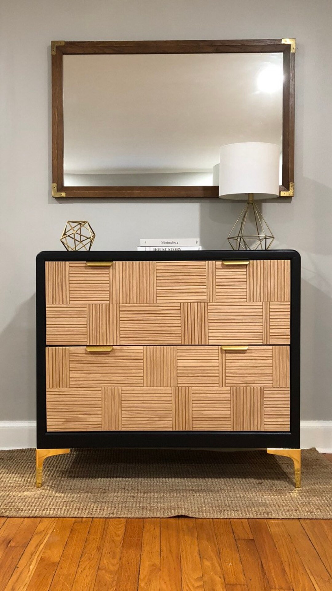 SOLD Modern Black Fluted Dresser Console Buffet Entry Table - Etsy