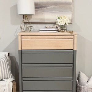 Two-toned dipped Chest of Drawers - Etsy
