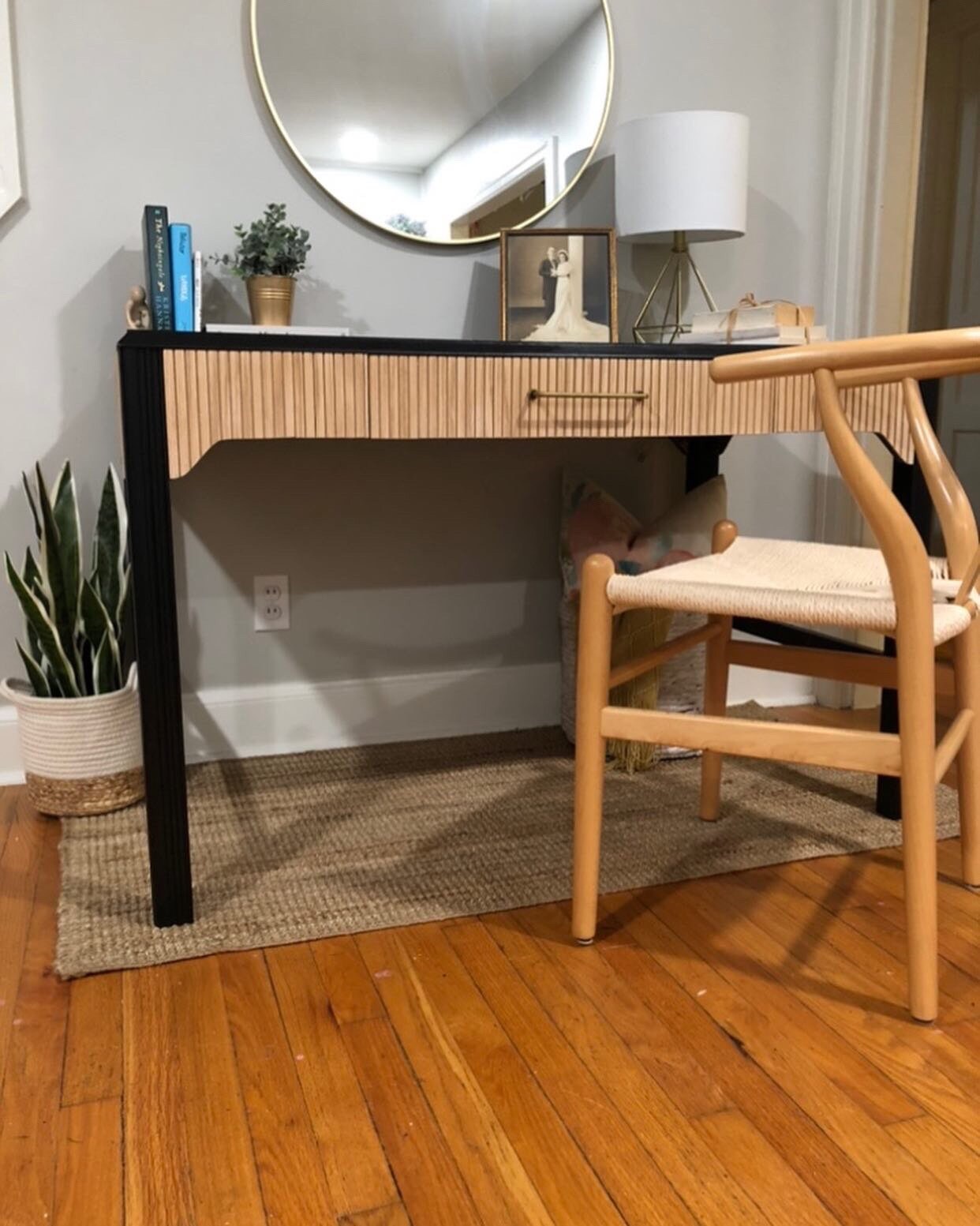 SOLD: Black Fluted Desk - Etsy