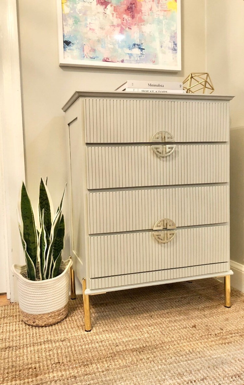 SOLD Fluted Dresser Chest of Drawers - Etsy
