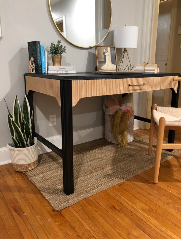 SOLD: Black Fluted Desk - Etsy