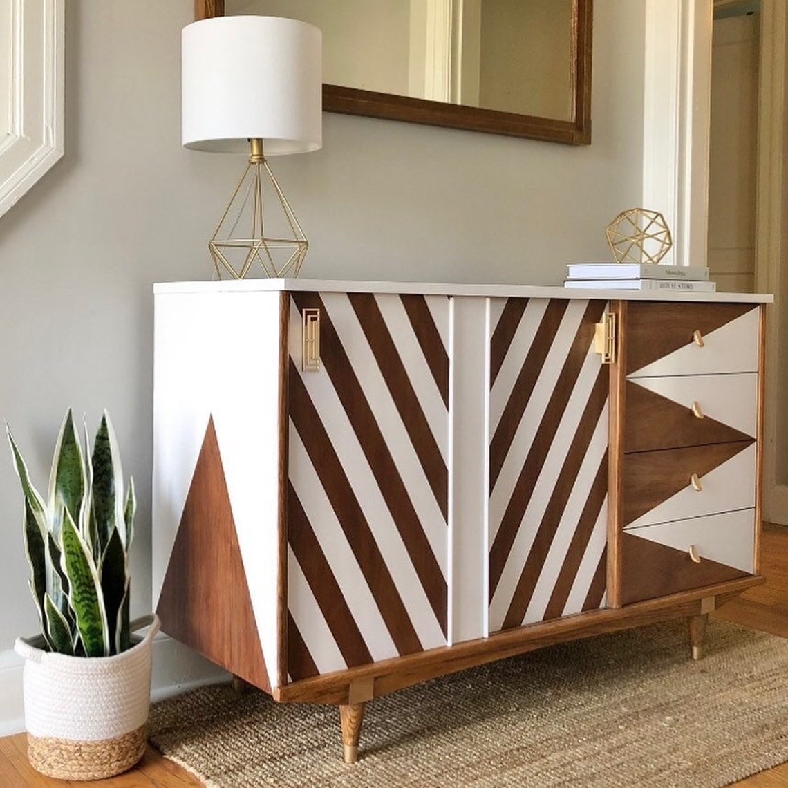 SOLD: Mid Century Modern MCM Buffet Sideboard Console Entry Table - Etsy