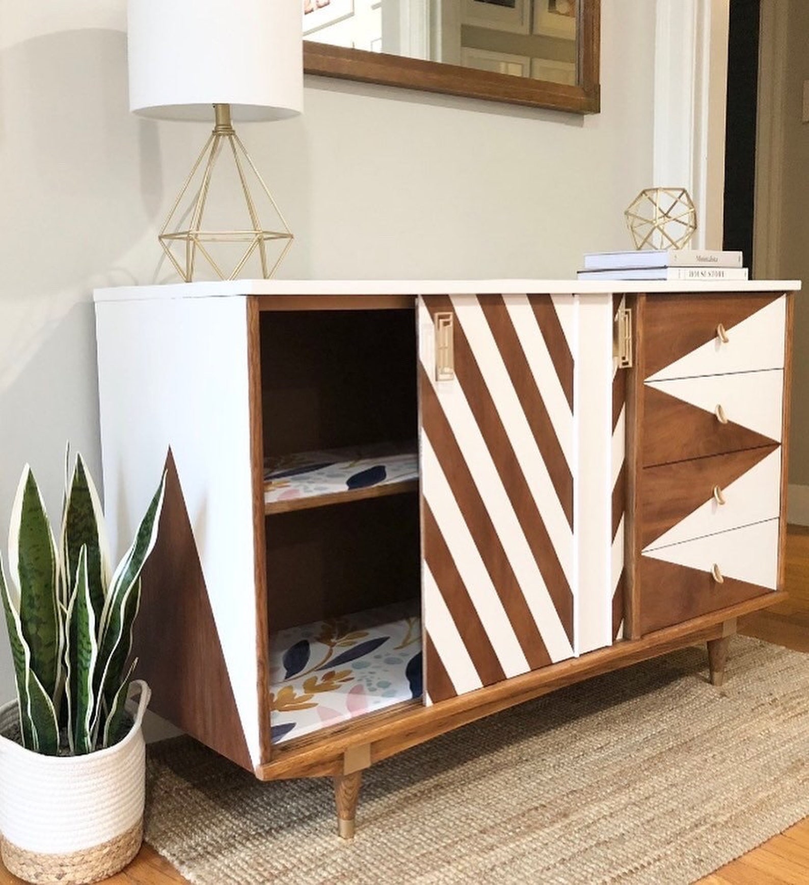 SOLD: Mid Century Modern MCM Buffet Sideboard Console Entry Table - Etsy