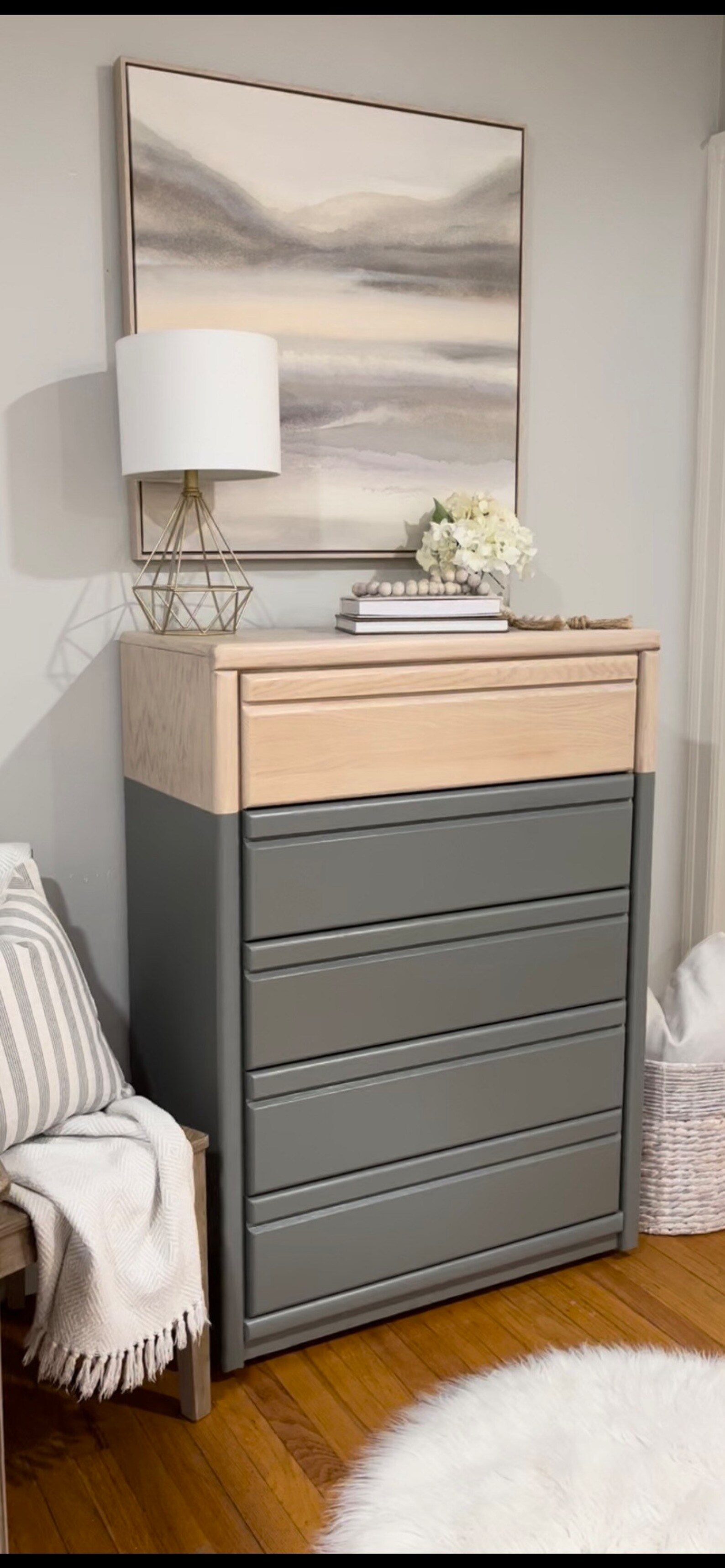 Two-toned dipped Chest of Drawers - Etsy