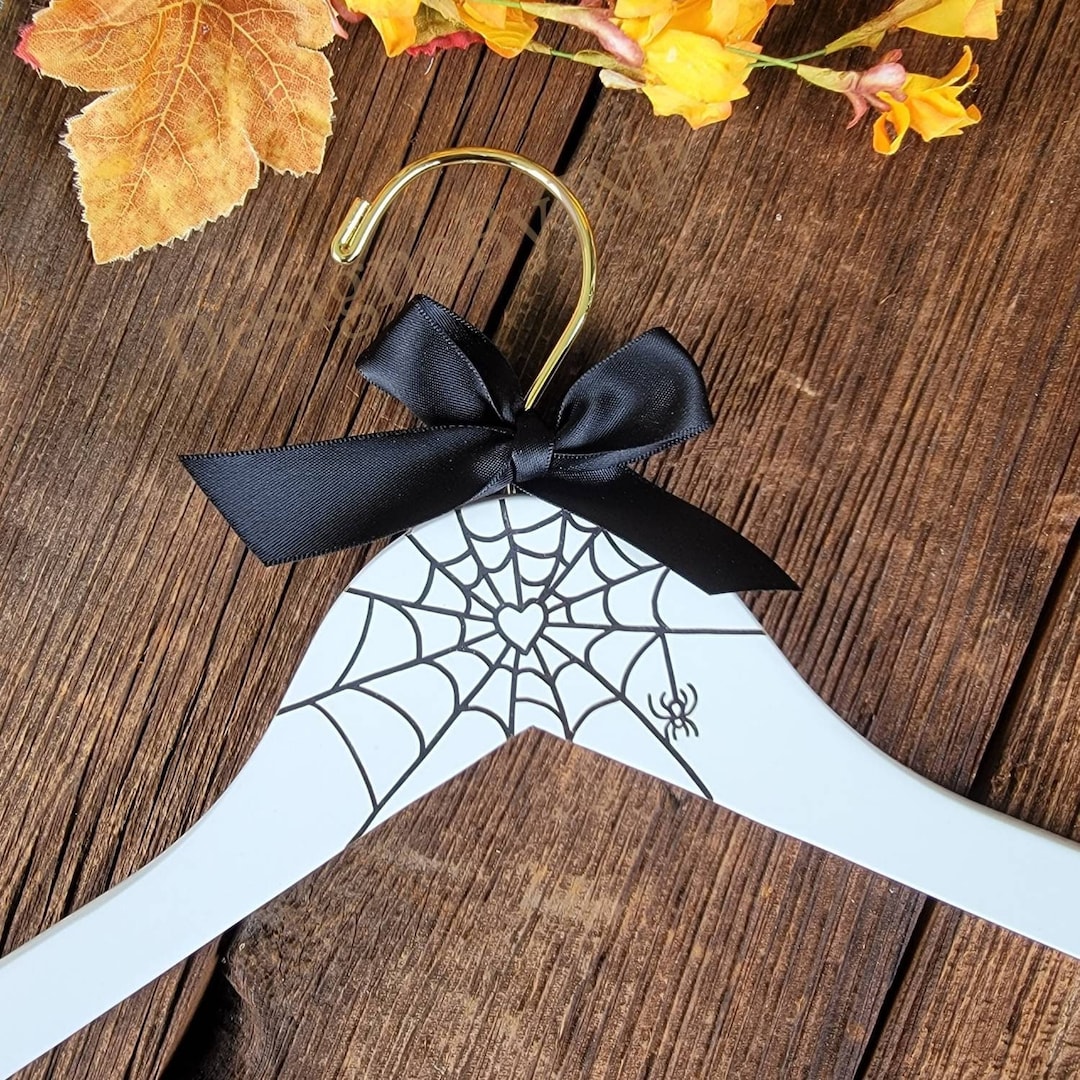 Halloween Spider Web Wedding Hanger - Etsy