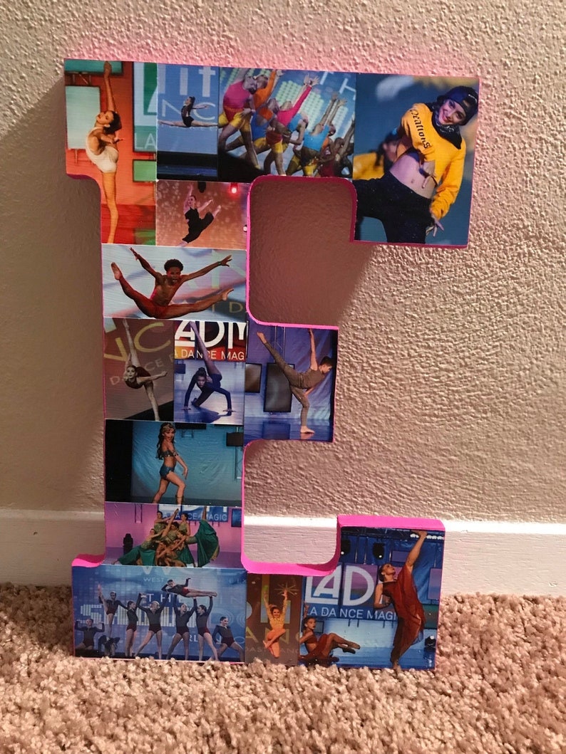 Wooden Letter Photo Collage - Etsy