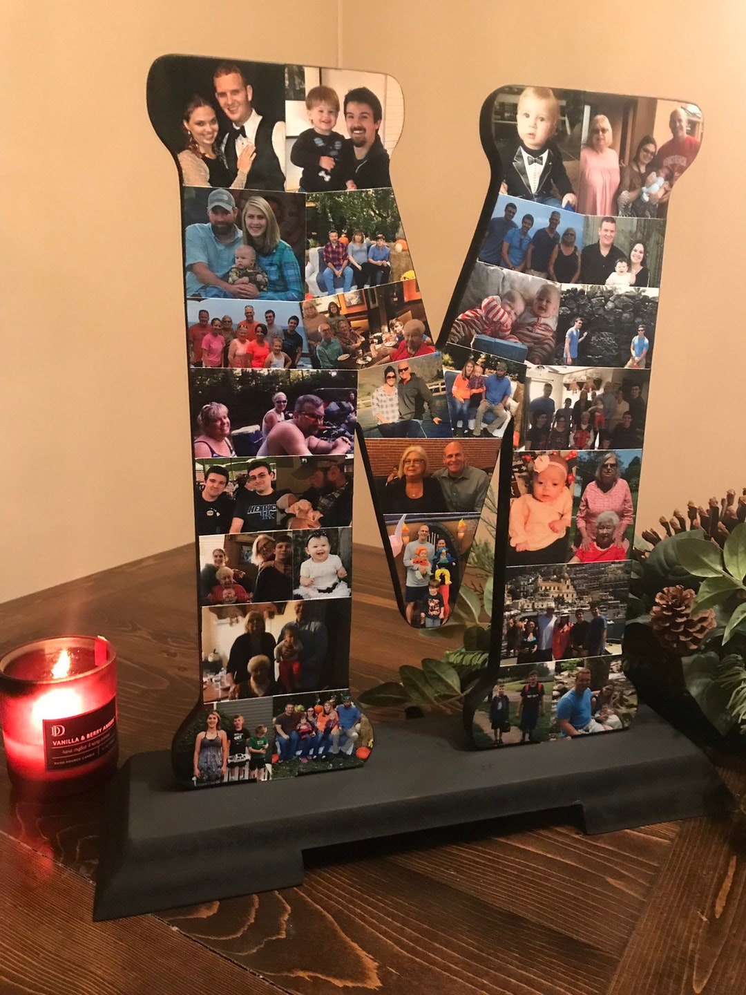 Wooden Letter Photo Collage - Etsy