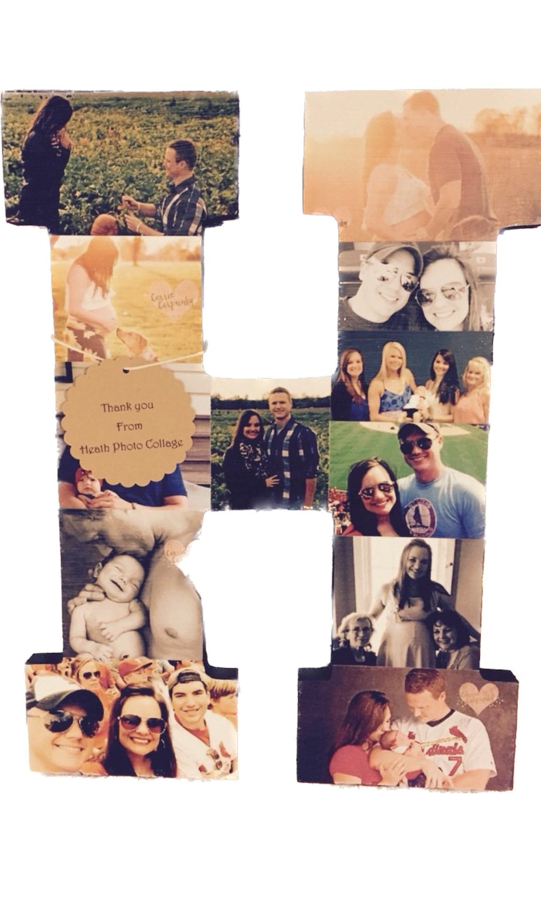 Wooden Letter Photo Collage - Etsy