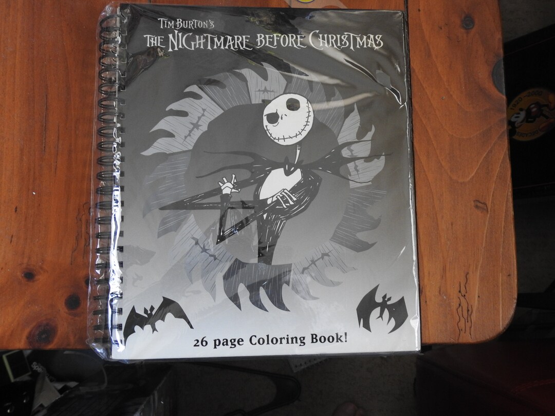 Nightmare Before Christmas 26 Page Coloring Book NECA - NEW NMBC Disney ...