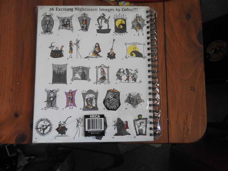 Nightmare Before Christmas 26 Page Coloring Book NECA - NEW NMBC Disney ...