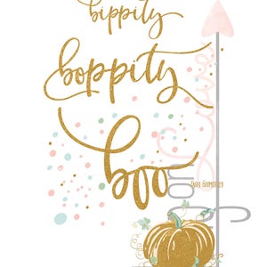 Bippity Boppity Boo - Inspired by Cinderella - Gold Foil Effect on Text ...