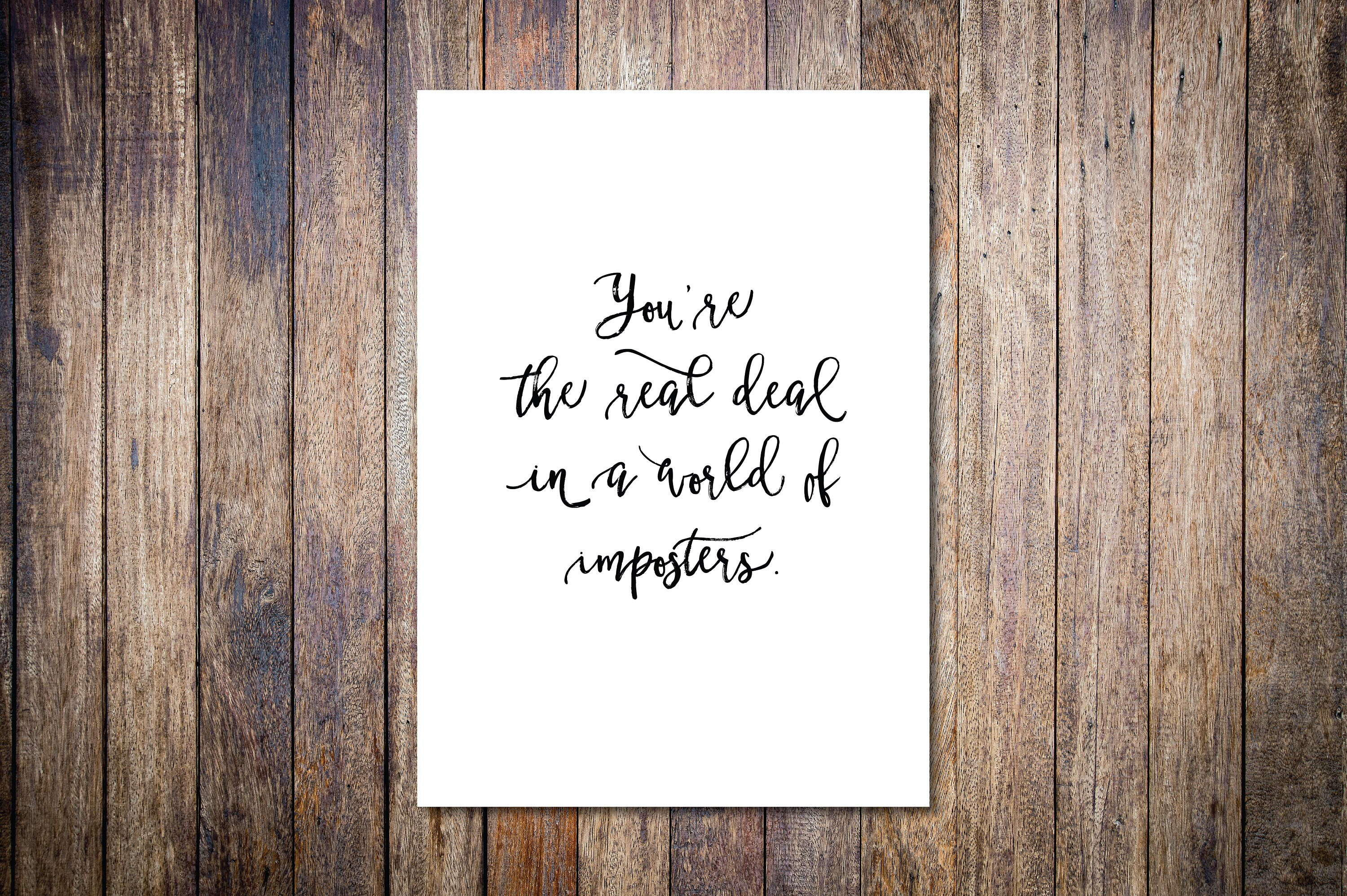 You're the Real Deal in a World of Imposters Avett Brothers True ...