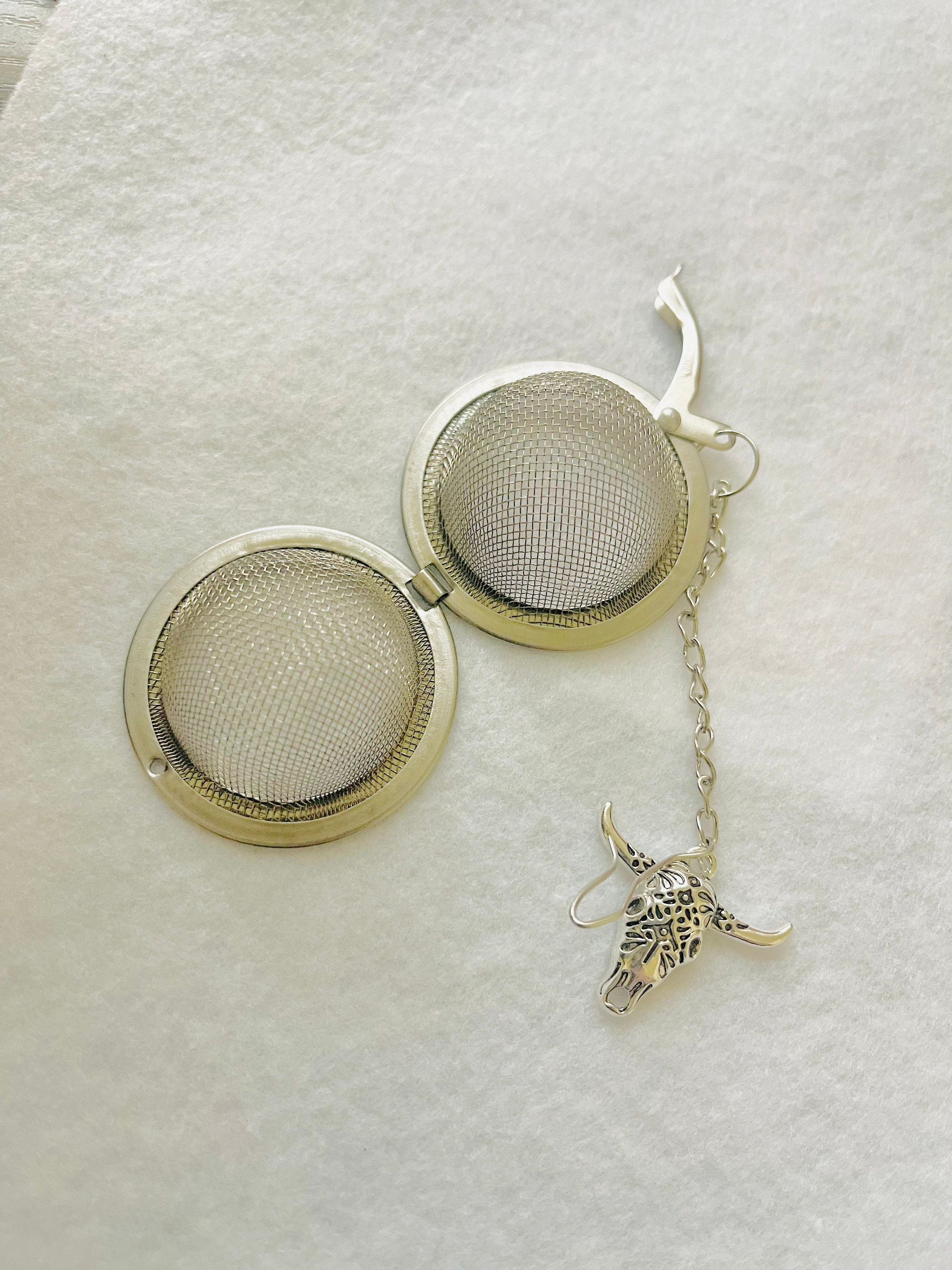 Cow Skull Country Steer Charm Tea Infuser - Etsy