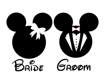 Minnie Bride Svg - Etsy