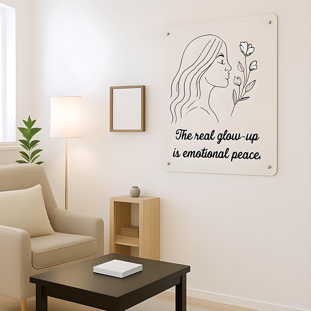 Emotional Peace Acrylic Wall Art: Minimalist Classroom Decor - Etsy