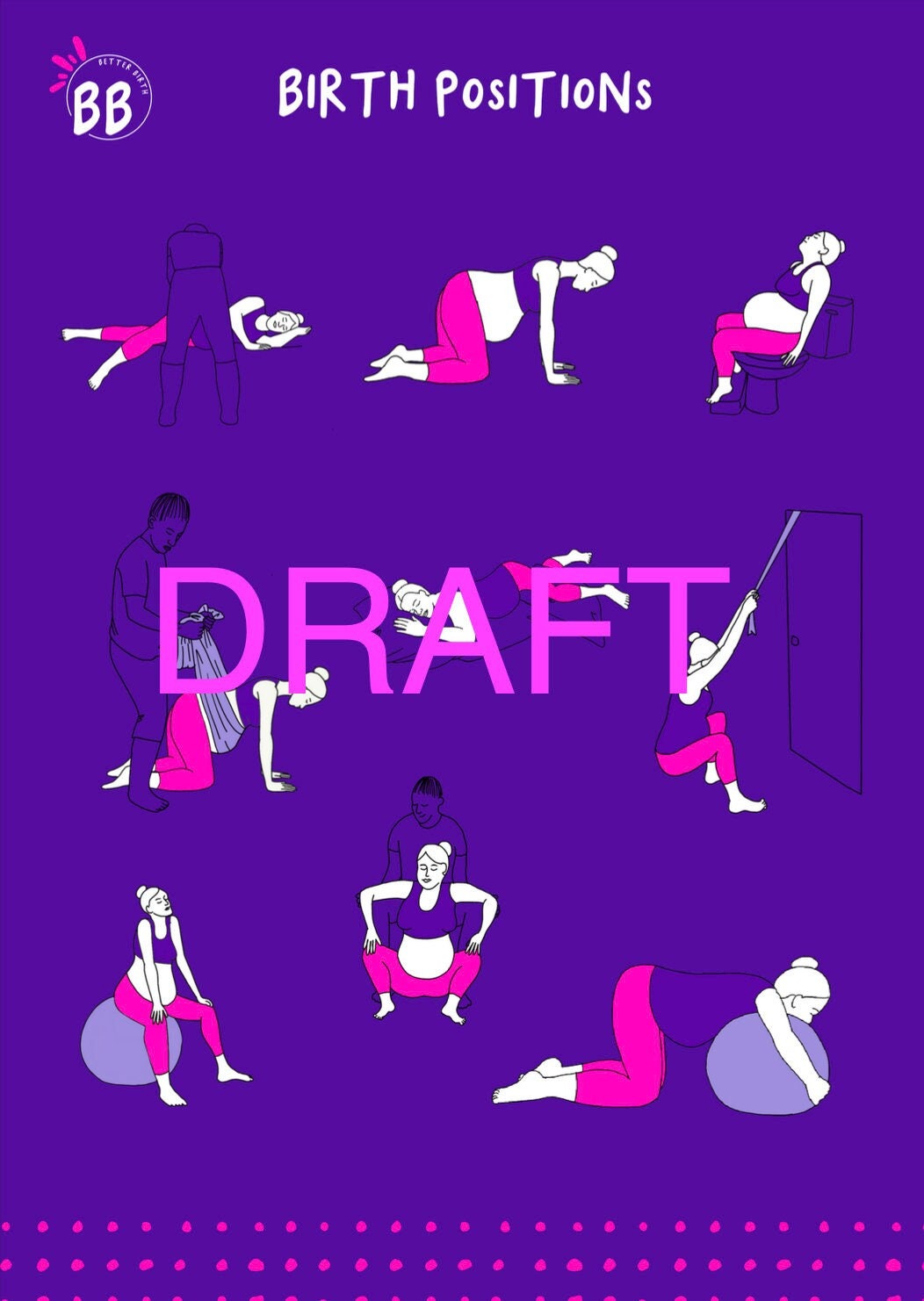 Birth Positions A4 Handout *digital Download* - Etsy