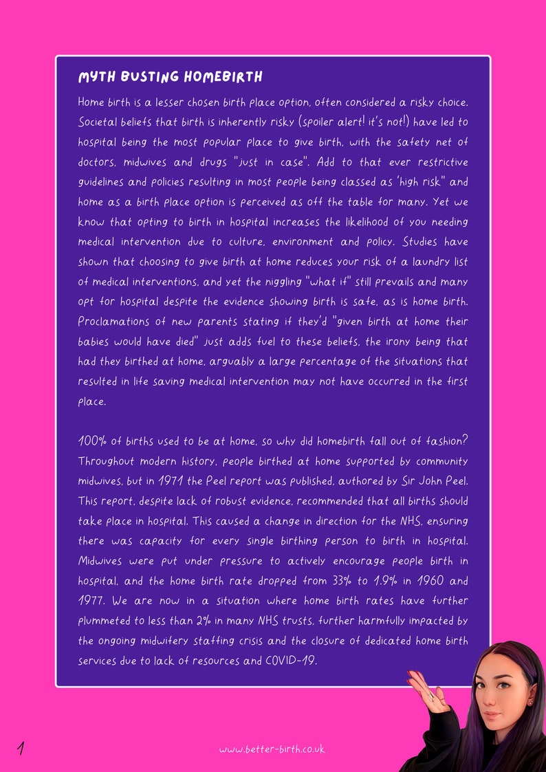Myth Busting Home Birth Digital Guide - Etsy