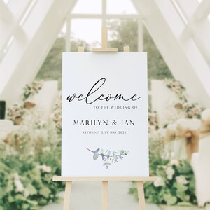 Marilyn Personalised Wedding Welcome Sign Available - Etsy