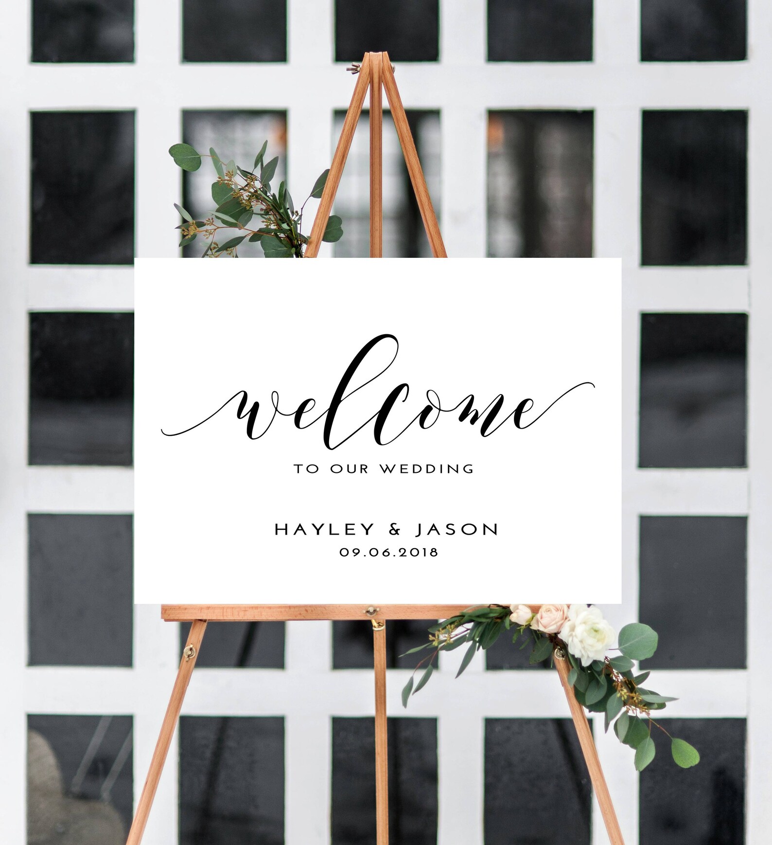 Printed 'hayley' Welcome Sign Digitally Printed on - Etsy UK