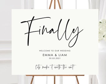 Diy Wedding Signs | Etsy