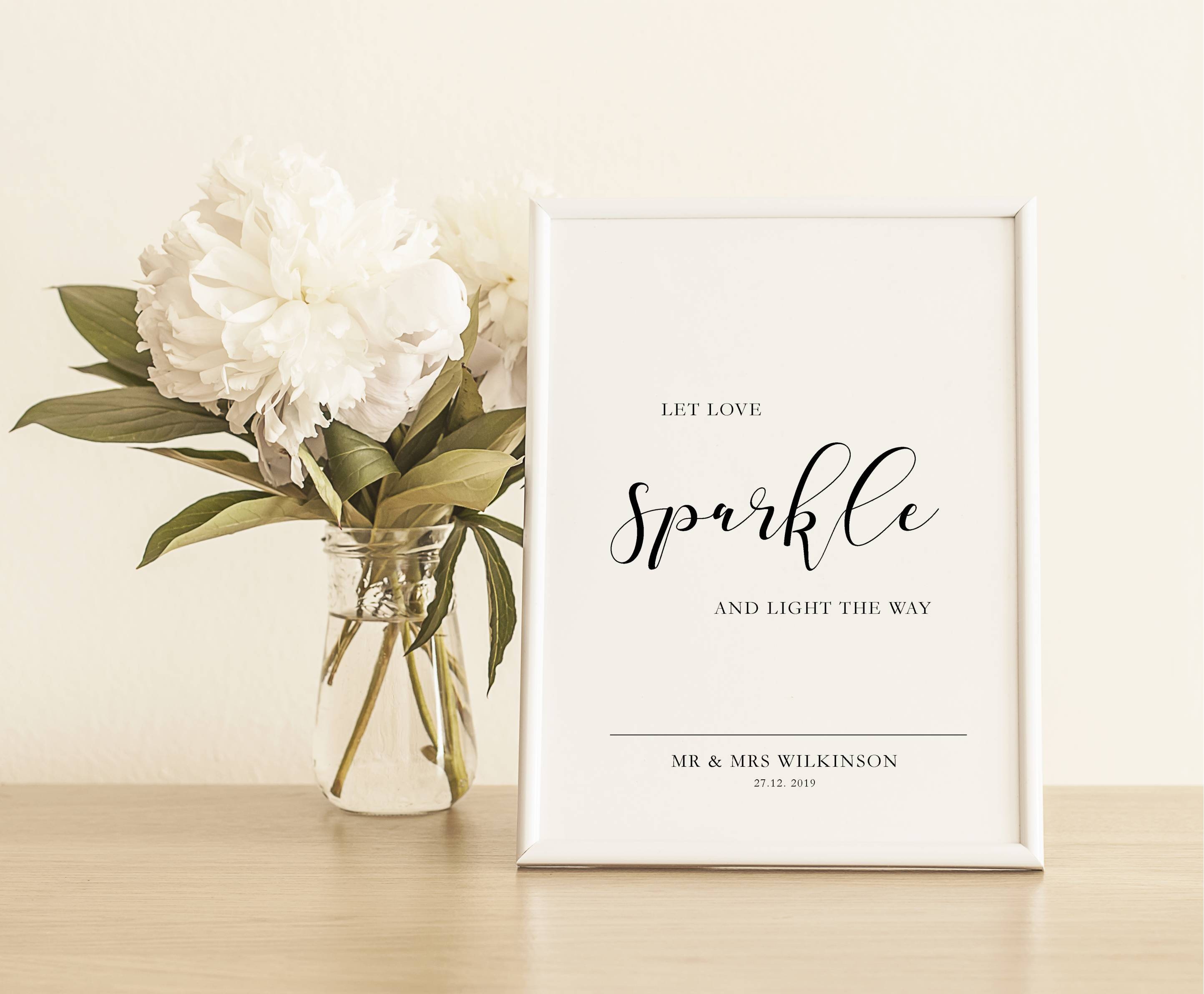 PERSONALISED PRINTED Wedding Signs A5 Cards & Gifts Sign | Etsy