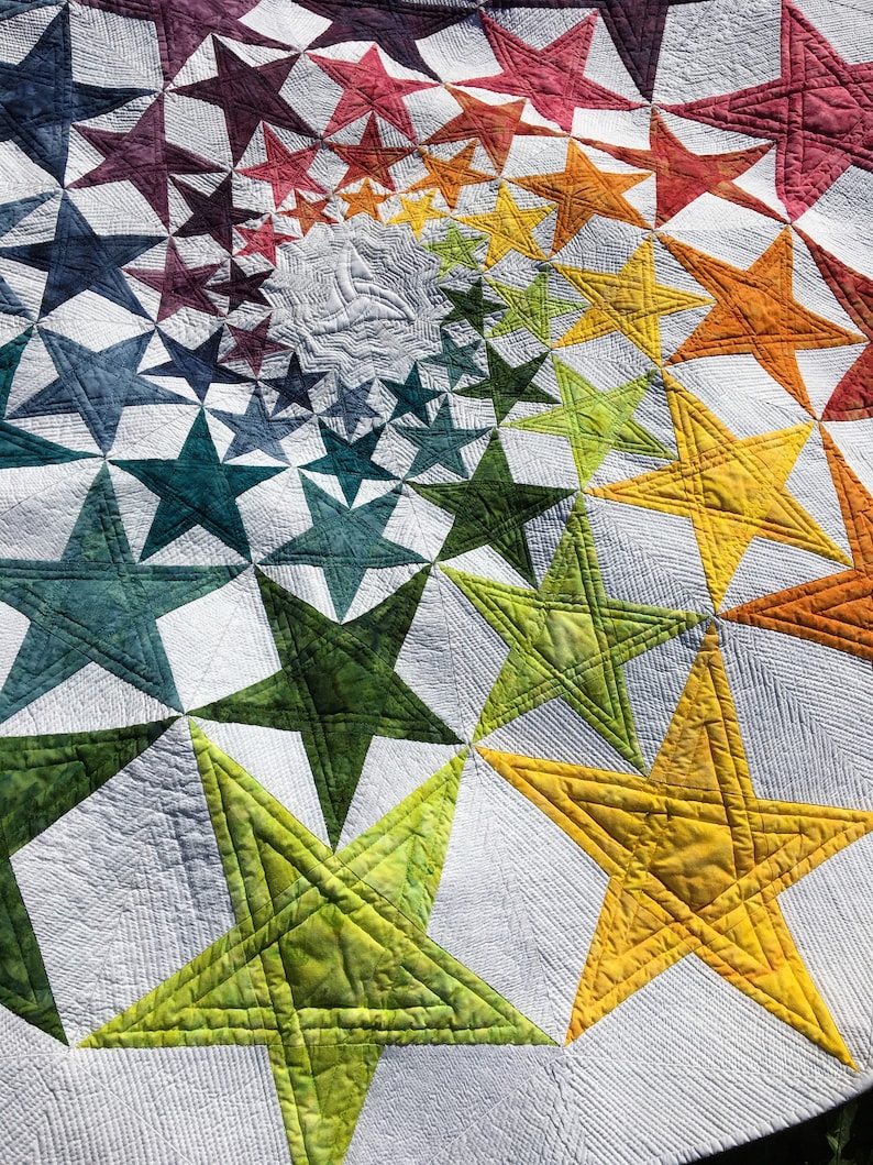 Starry Swirl Quilt Pattern - Etsy