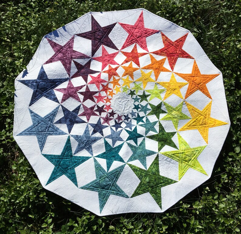 Starry Swirl Quilt Pattern - Etsy