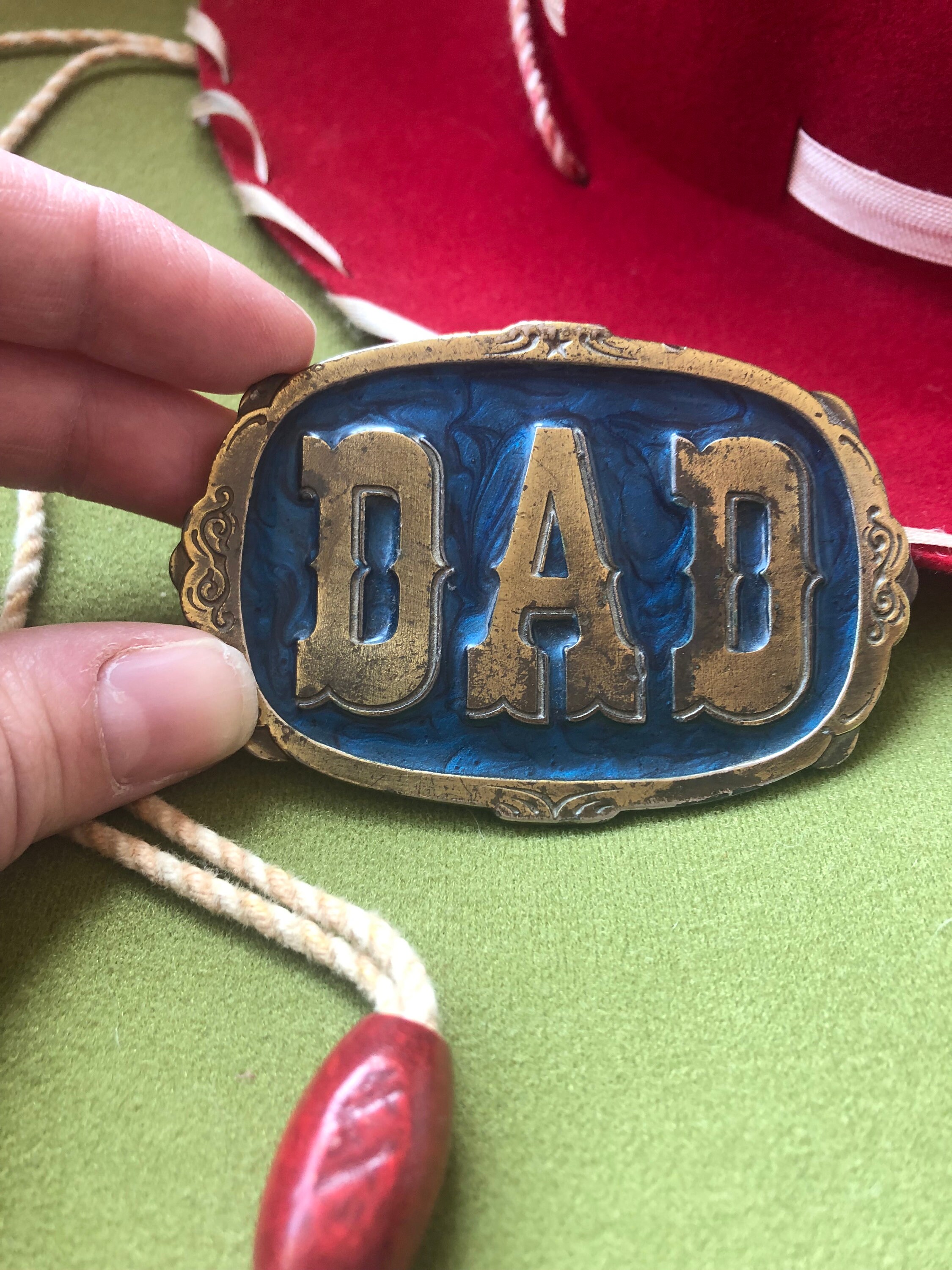 Dad Belt Buckle Gold, Father's Day Gift, Retro, Vintage Men Accessory ...