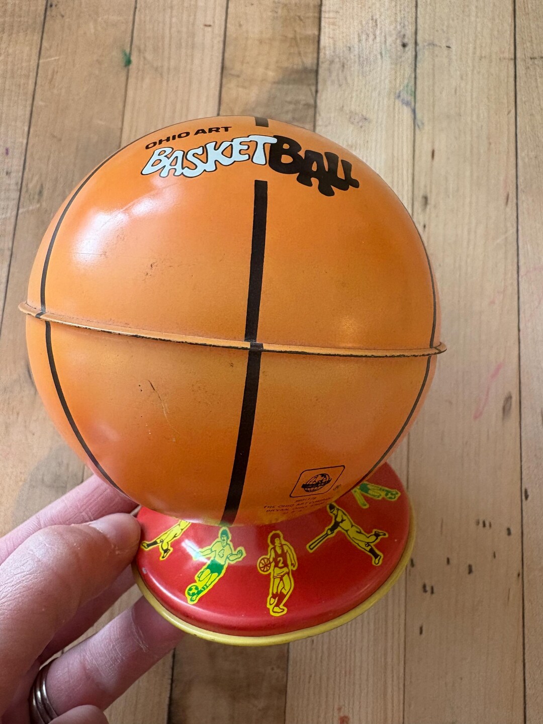 Basketball Coin Bank Vintage Ohio Art Metal Basketball Kid Gift - Etsy