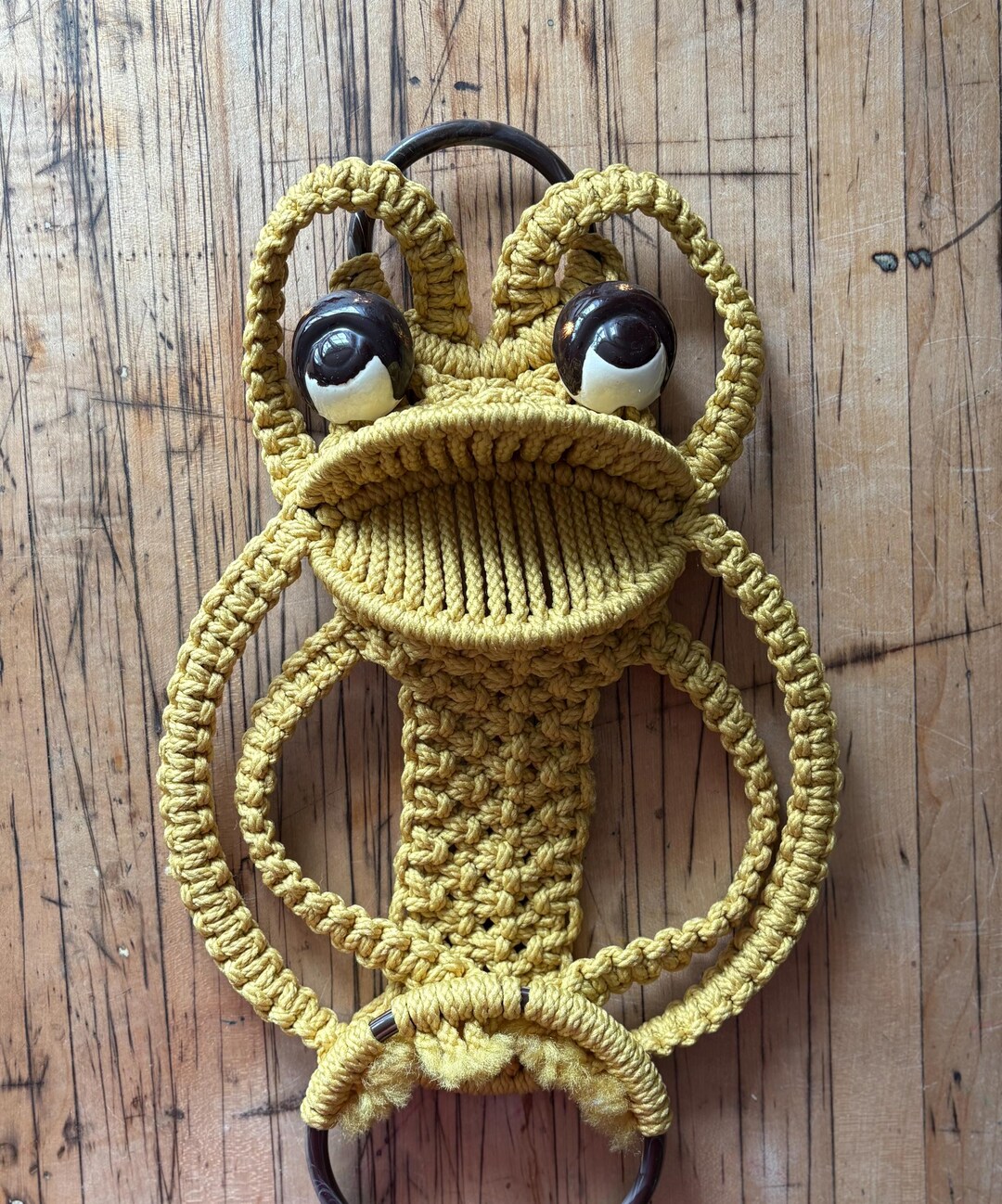 Macrame Wall Decor, Frog Towel Holder, 1970s Bathroom Kids Decor - Etsy