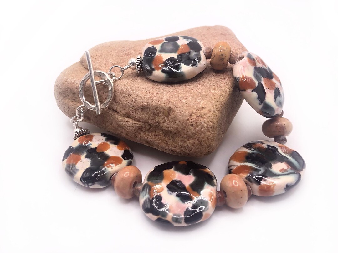 Jewelry, Bracelets, Kazuri Beads, African Beads. Mother's Day, Jasper ...
