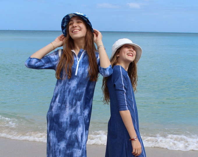 Modest Full Cover Swim Dress Swimwear Swimsuit Beachwear - Etsy