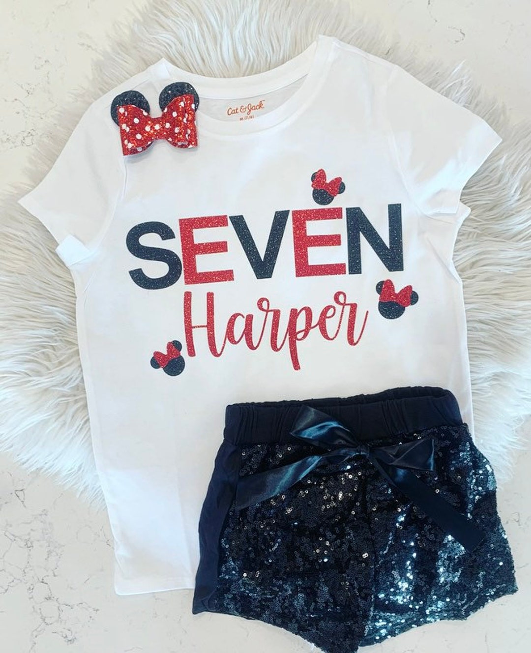 Minnie Mouse | 7th | Seven | Minnie Mouse Outfit | Disney Shirt ...