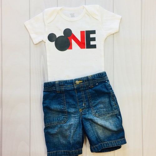 Mickey Mouse Birthday First One 1st Custom Boys - Etsy