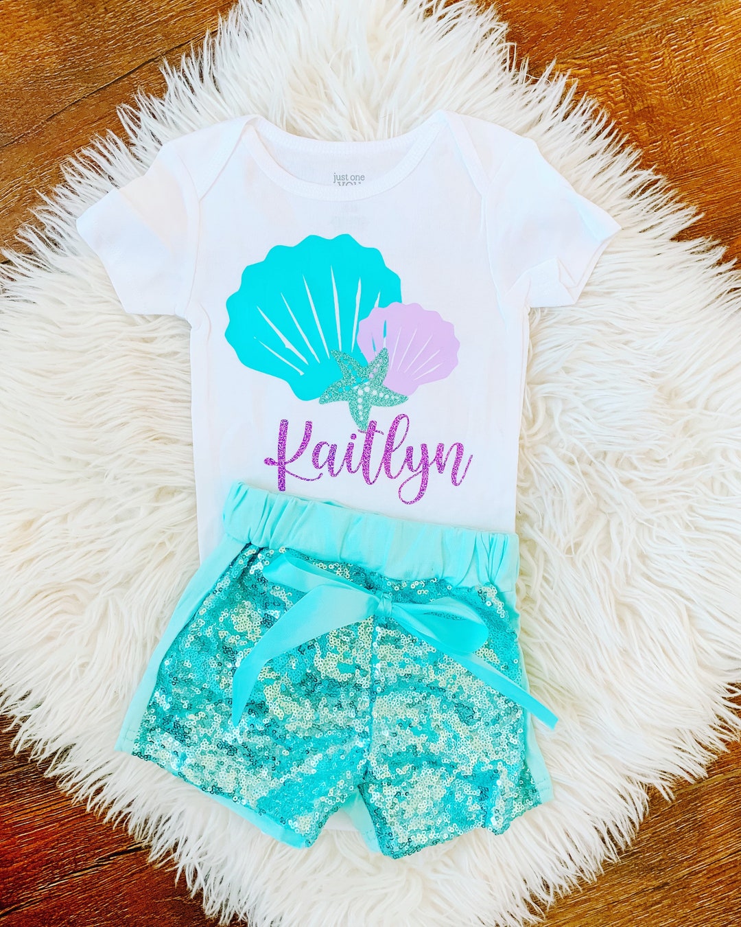 Girl's Mermaid | Beach | Personalized | Mermaid Outfit | Mermaid ...