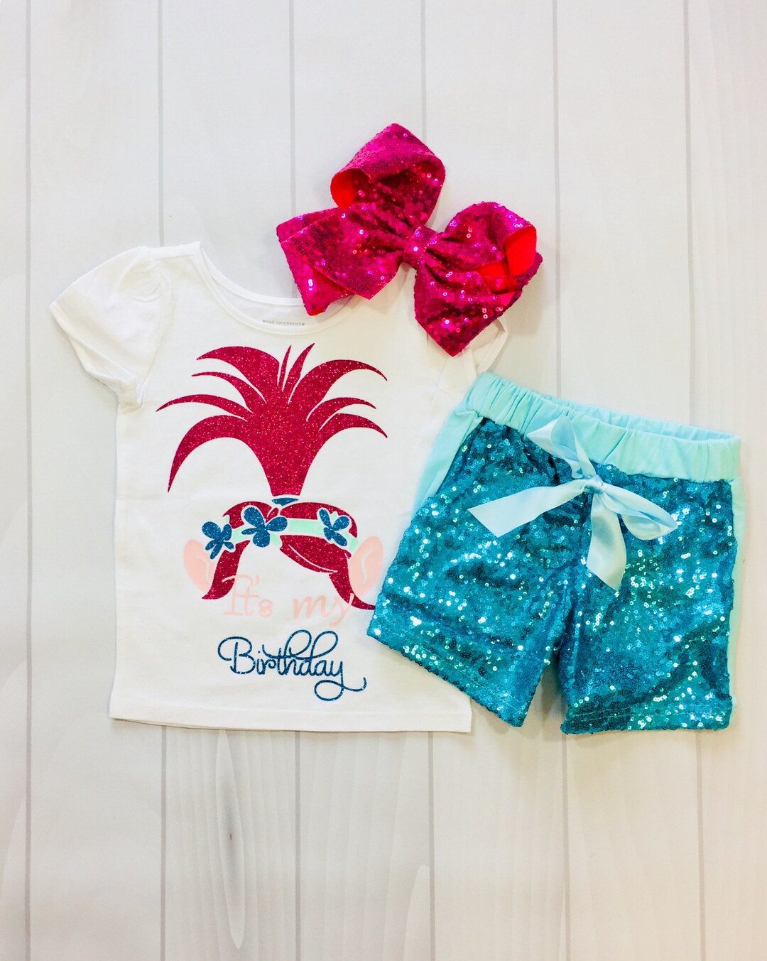 Poppy | Trolls | Birthday | Girls Custom Outfit | Poppy Shirt | Poppy ...