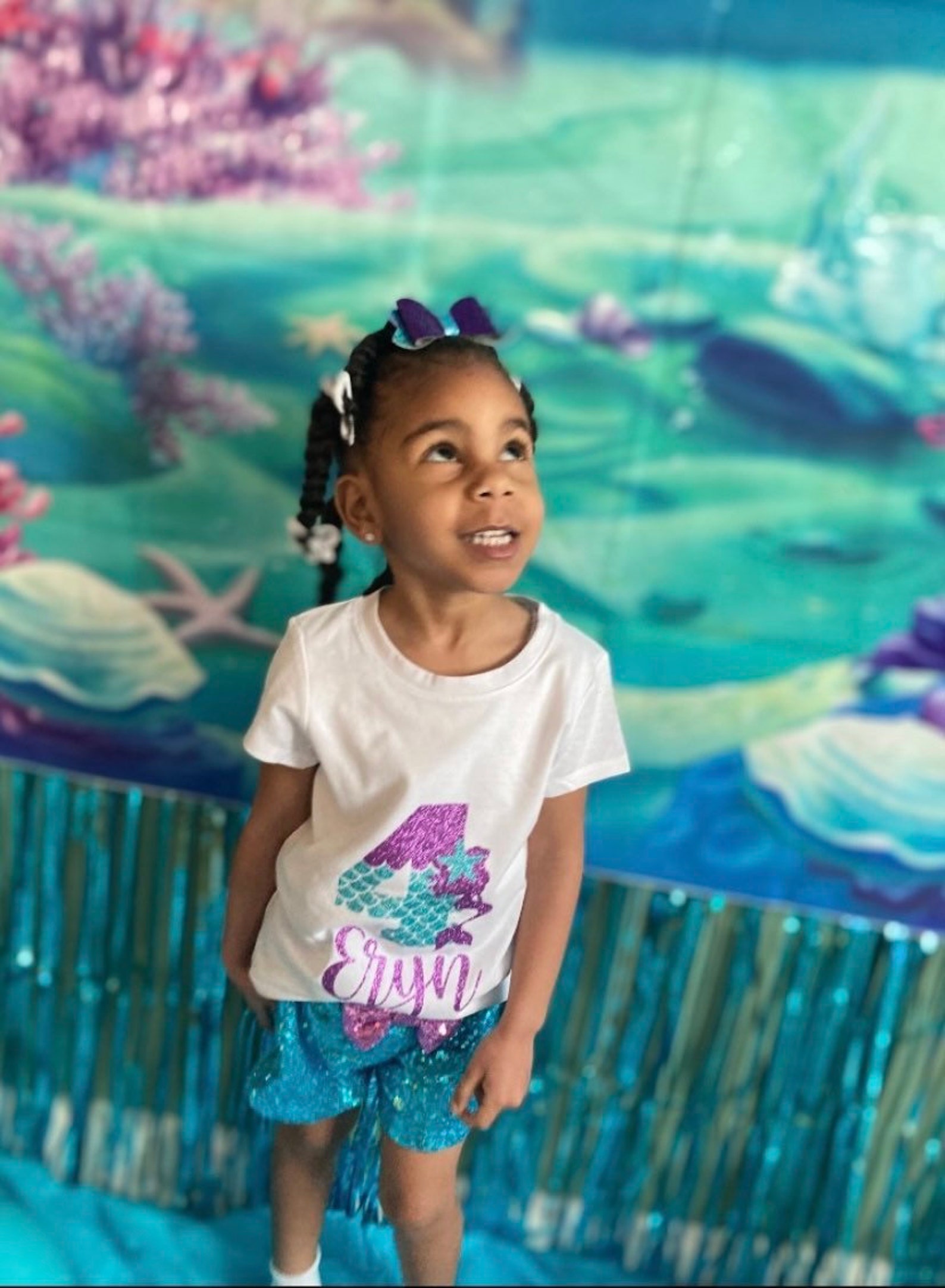 Girls Mermaid Shirt Mermaid Outfit Mermaid Party Mermaid Birthday ...
