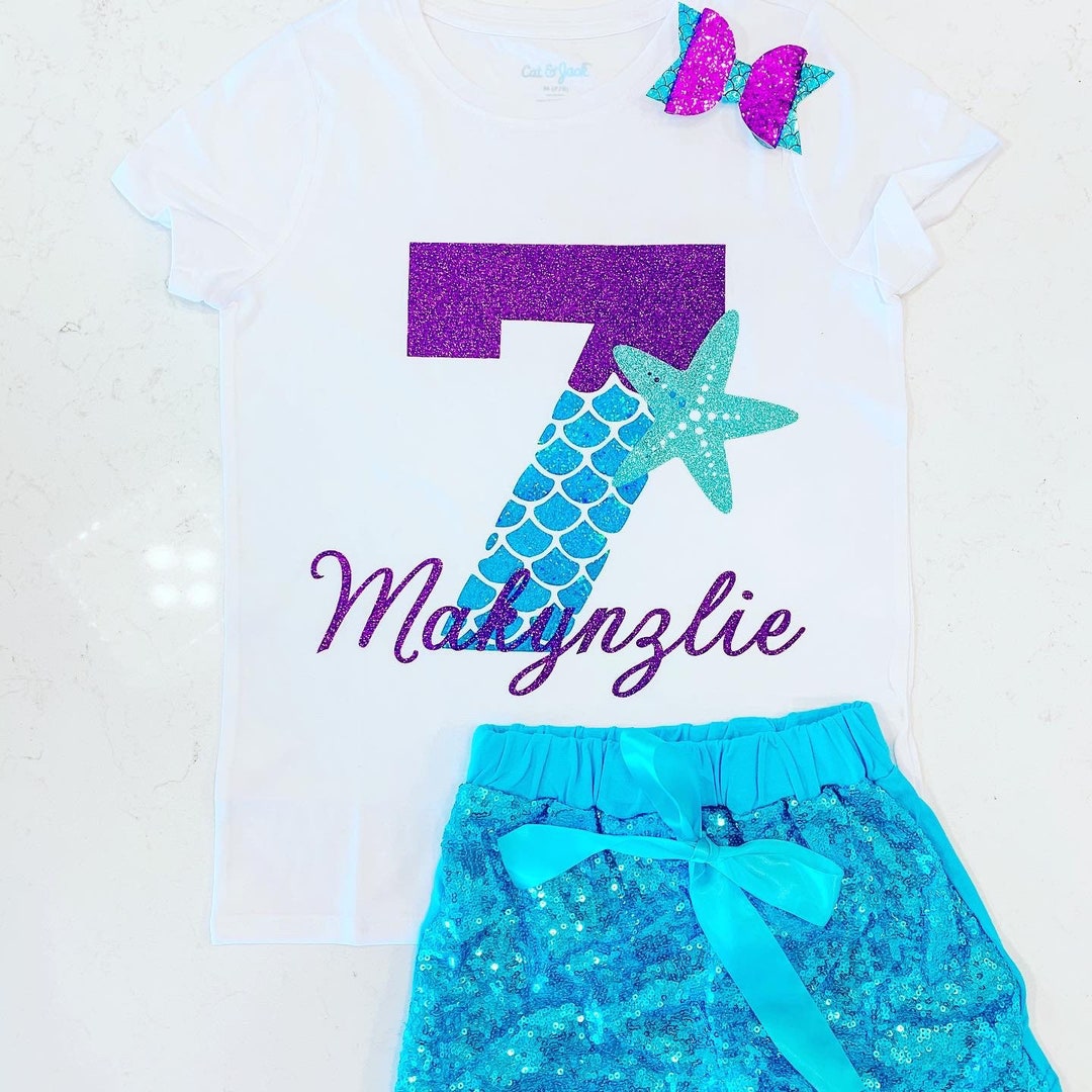 Mermaid Shirt | 7th Seven | Mermaid Outfit | Mermaid Party | Mermaid ...