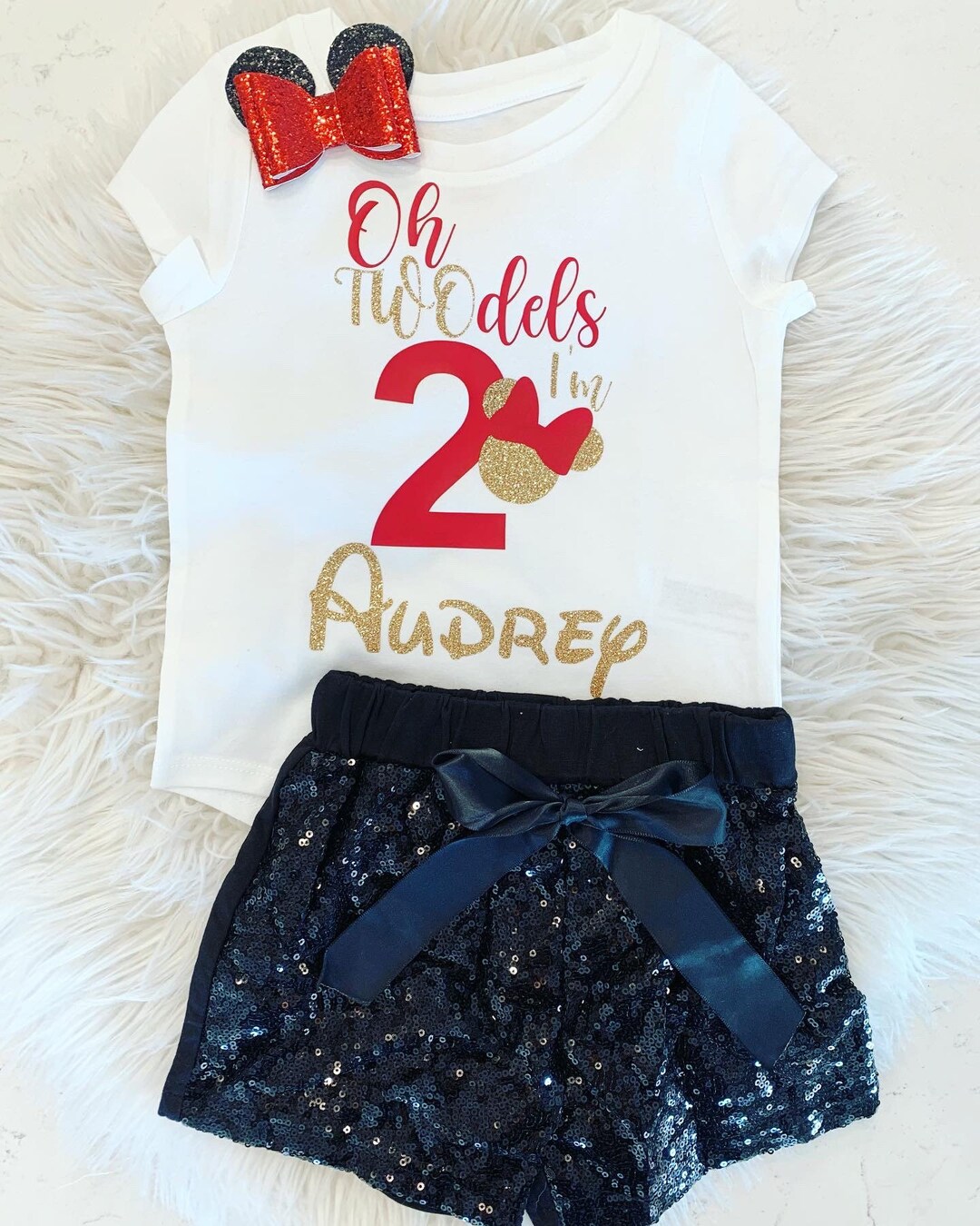Minnie Mouse | I'm Twodles | Two | Second | 2nd Birthday | Personalized ...