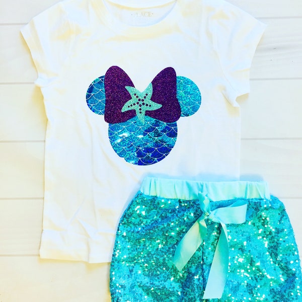 Minnie Mouse Mermaid Png - Etsy