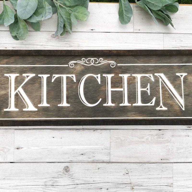 Wooden Kitchen Sign - Etsy